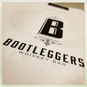 Bootleggers' Whiskey Bar Logo - The Silent P