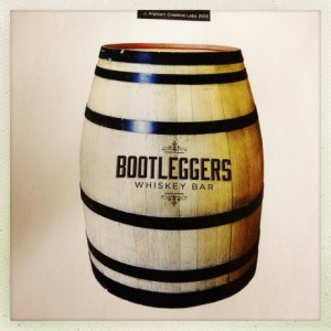 Bootleggers' Whiskey Bar Logo - The Silent P
