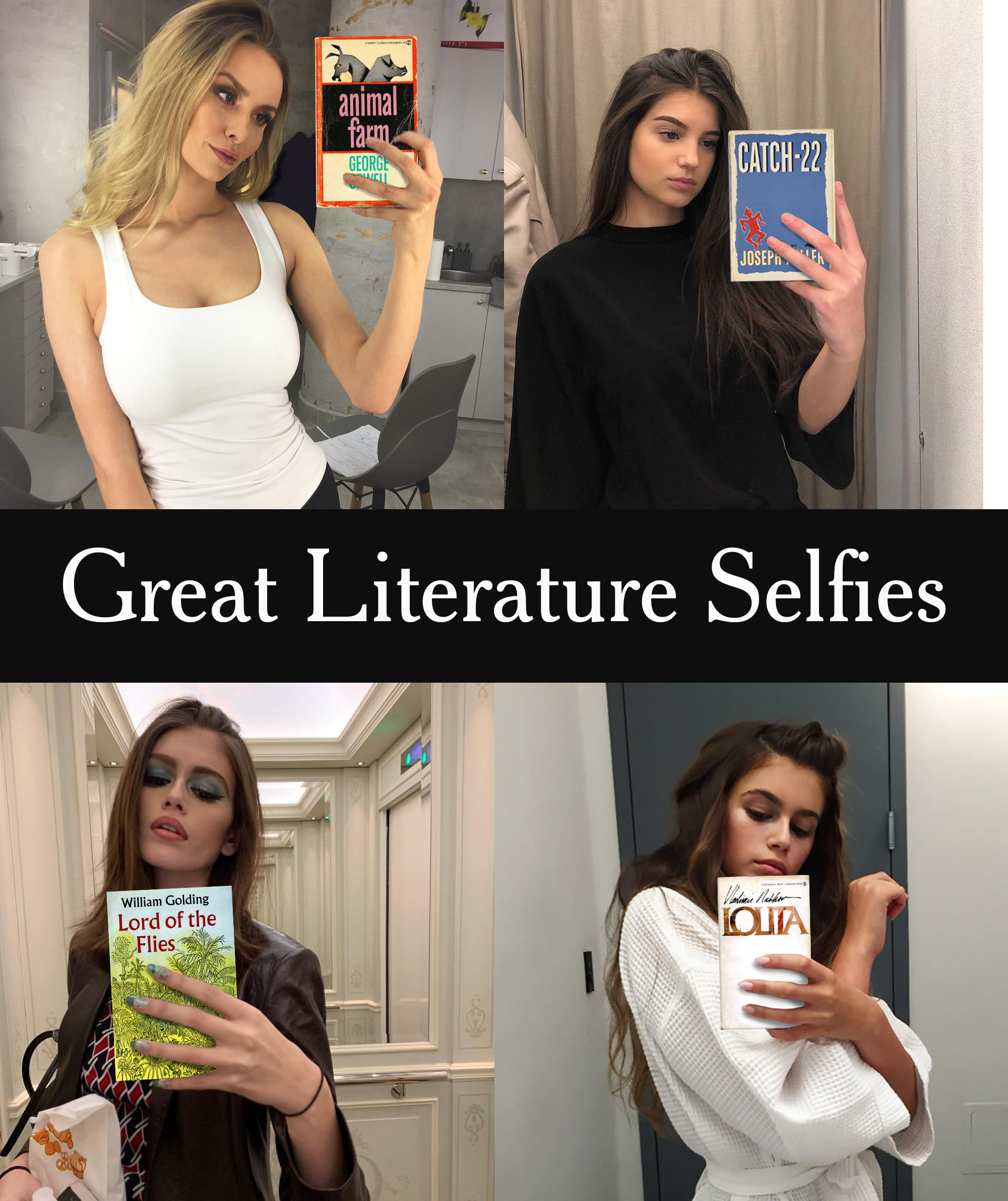 Great Literature Selfies - The Silent P